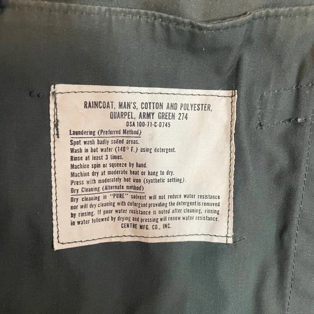 US Military | Jackets & Coats | Vintage Us Army Trench Coat Raincoat ...